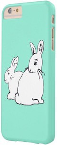 Mint Green iPhone 6 / 6s Case With White Rabbits